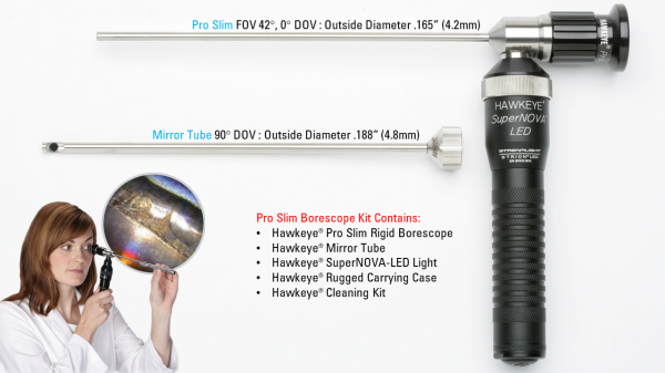 Hawkeye® Pro Slim Borescopes| .165" OD | Starting at $1,695