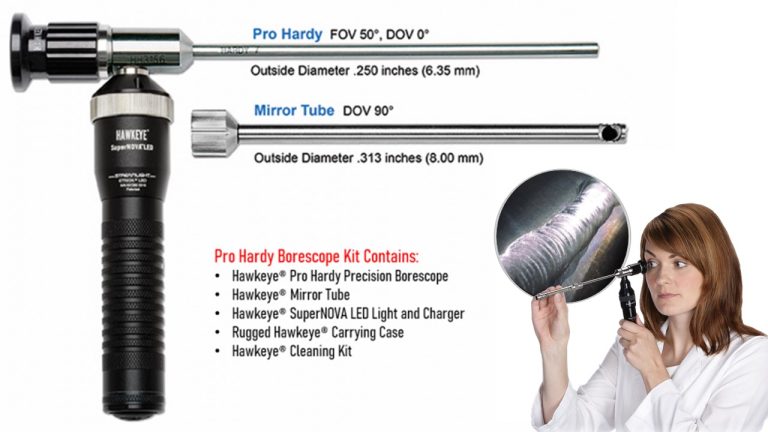 Hawkeye® Pro Hardy Borescopes | 1/4" OD | Hi-Res, Durable, Low Cost